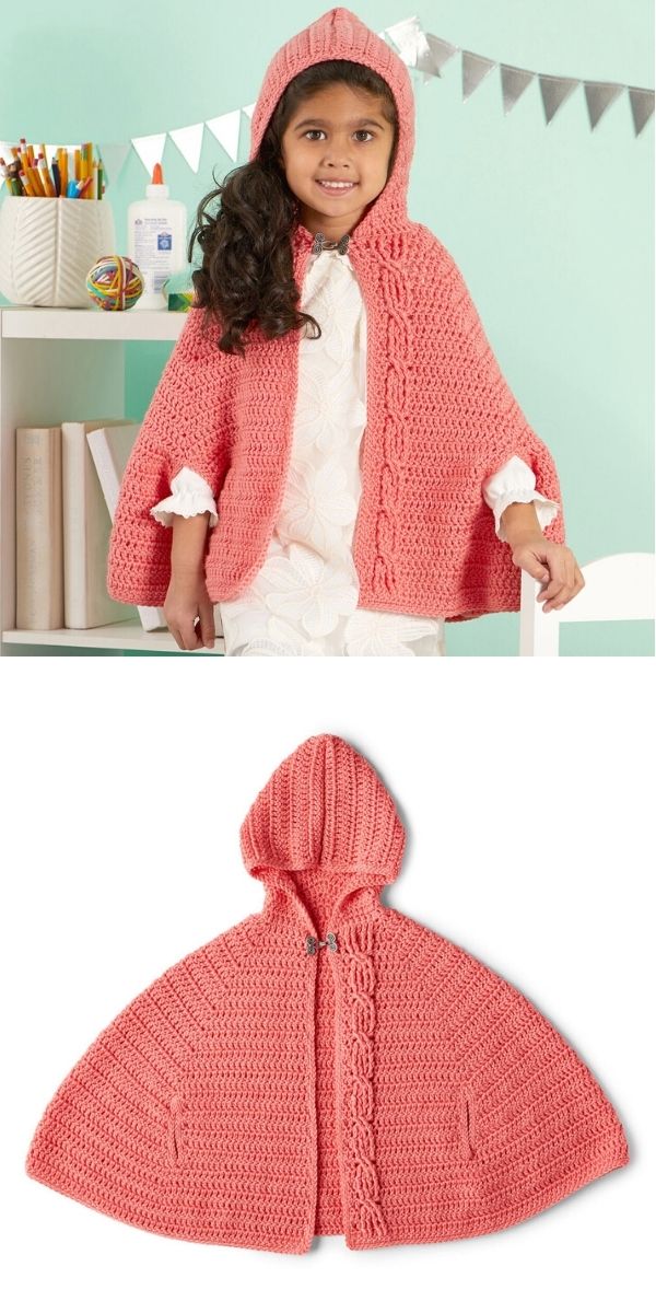 Girl’s Ruffle Crochet Capelet Ideas - Pattern Center