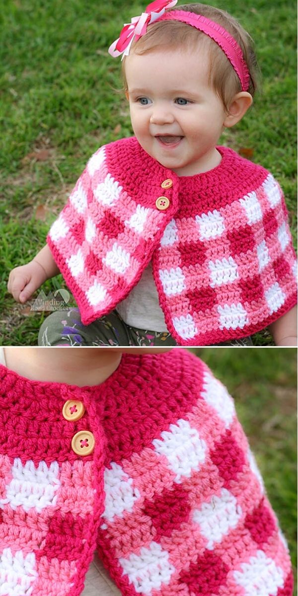 Girl’s Ruffle Crochet Capelet Ideas - Pattern Center
