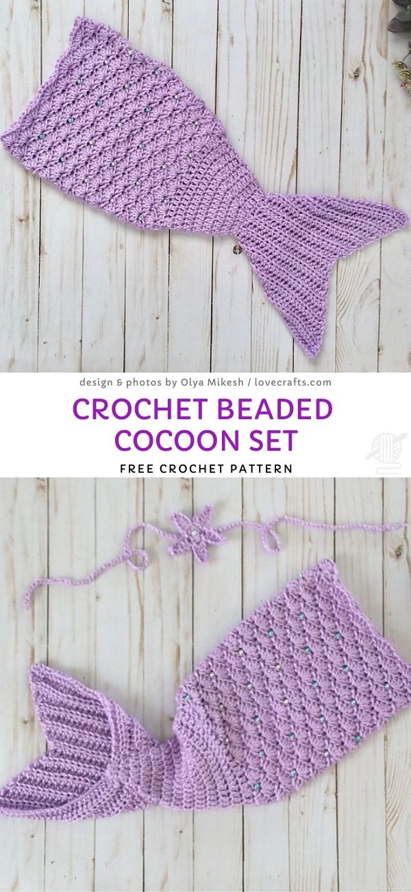 Magical Crochet Mermaid Cocoon Ideas - Pattern Center