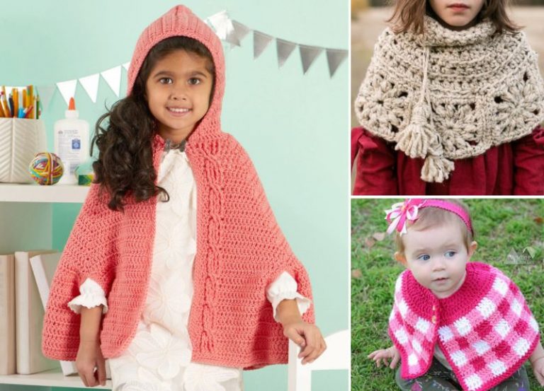 Girl’s Ruffle Crochet Capelet Ideas - Pattern Center