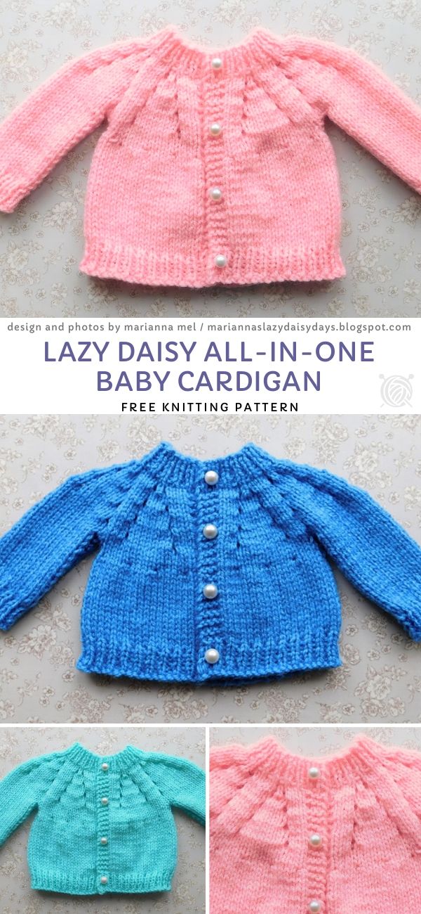 29 Free Knitting Patterns for Baby Cardigans