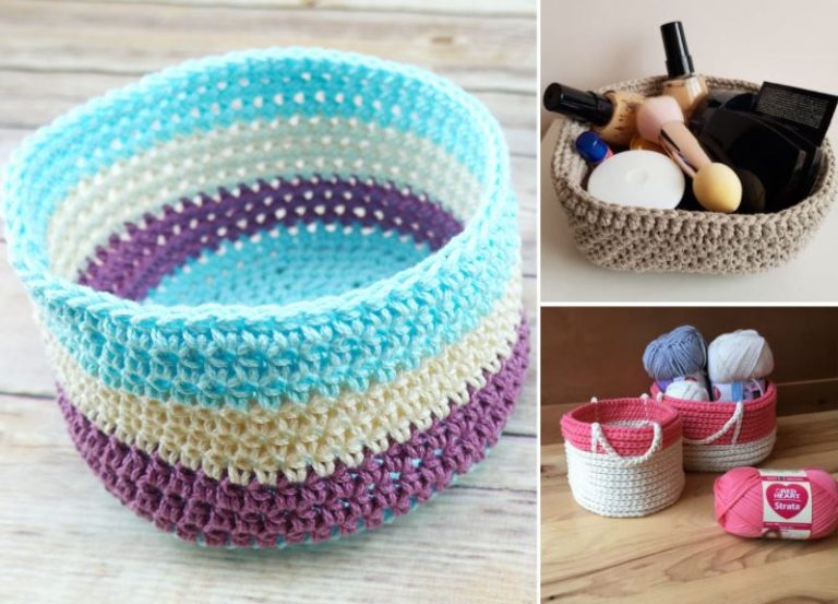 Crochet Baskets Perfect For Storage - Pattern Center