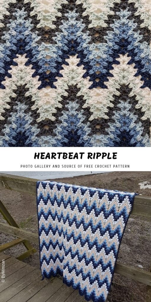 Heartbeat Ripple Crochet Blankets - Pattern Center