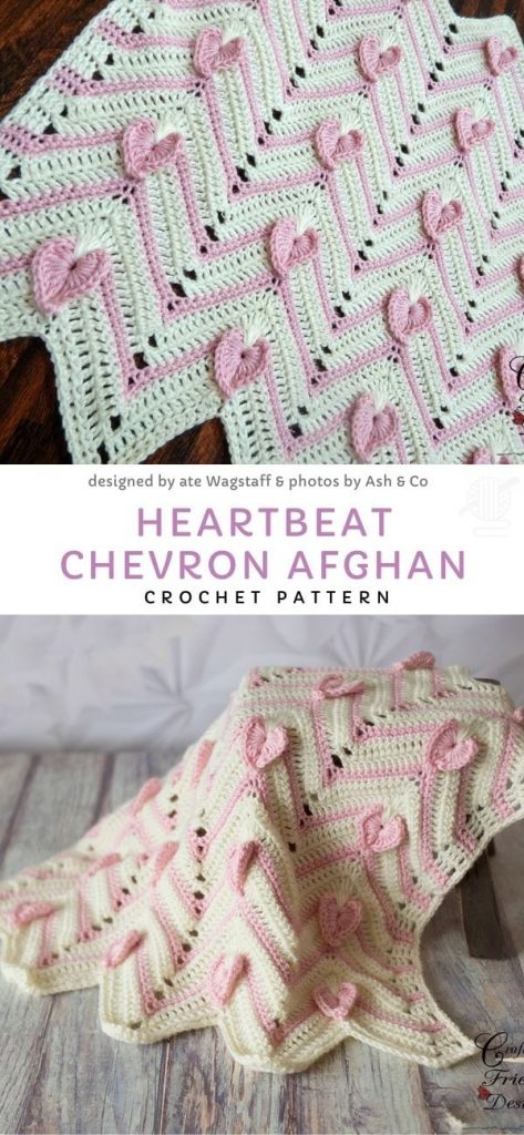 Heartbeat Ripple Crochet Blankets - Pattern Center