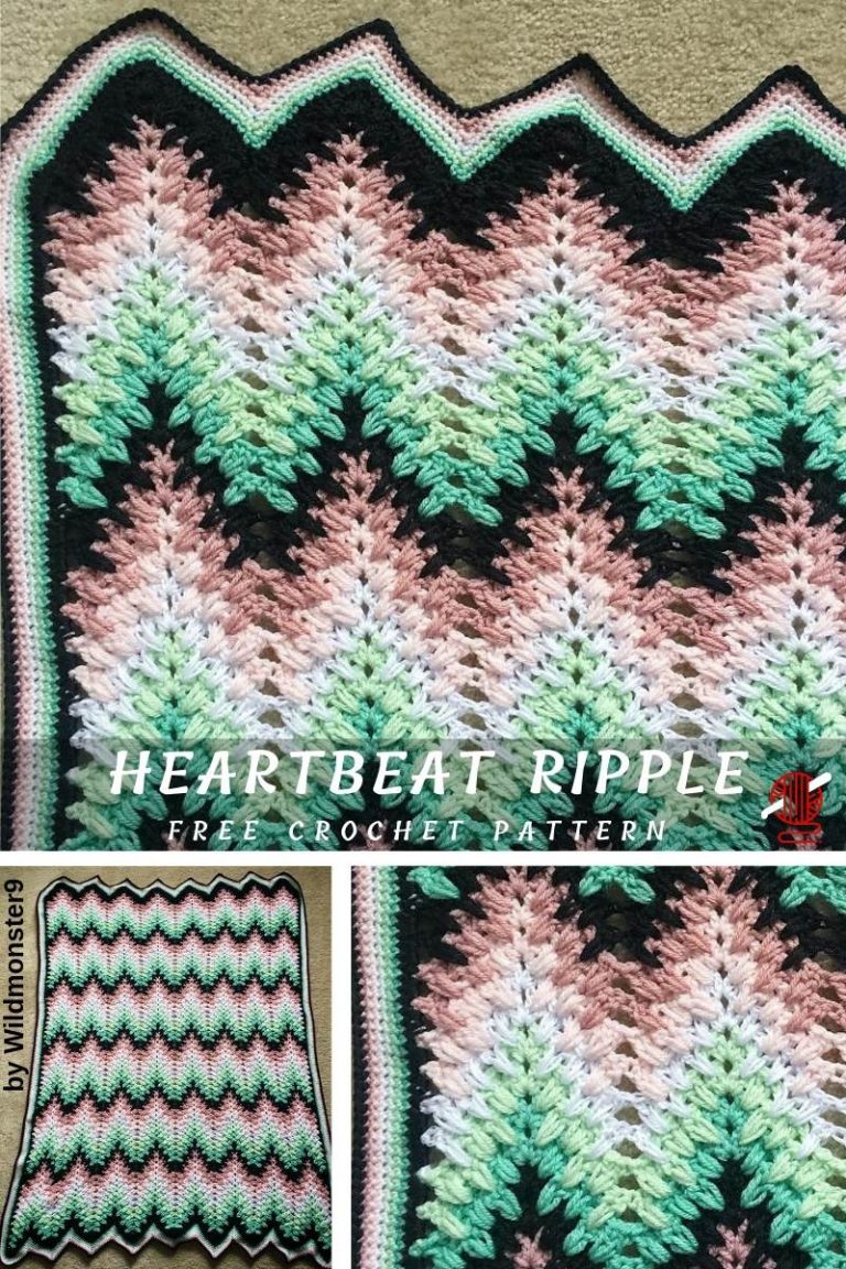 Heartbeat Ripple Crochet Blankets - Pattern Center