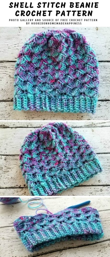Shell Stitch Crochet Beanie