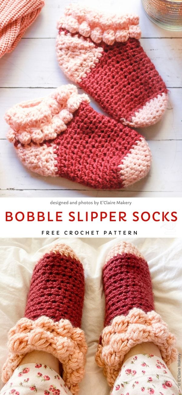Christmas Crochet Slippers - Pattern Center