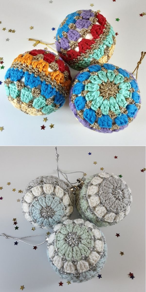 Beautiful Ornament Crochet Baubles - Pattern Center