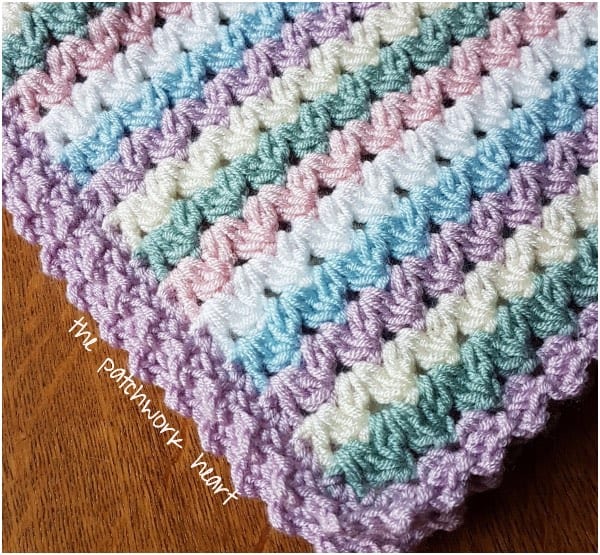 Royal Touch Square Crochet Blanket with Free Pattern