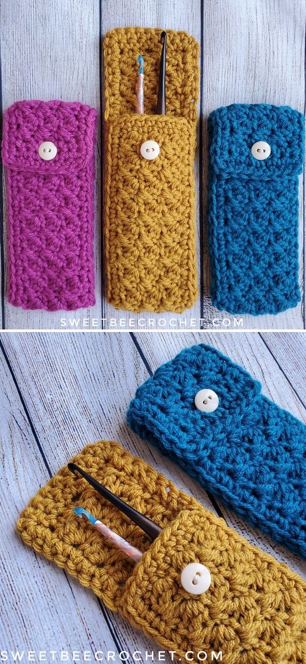 House of Hook Crochet Pouch with Free Pattern - Pattern Center