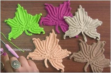 Maple Leaf Free Crochet Pattern and Tutorial