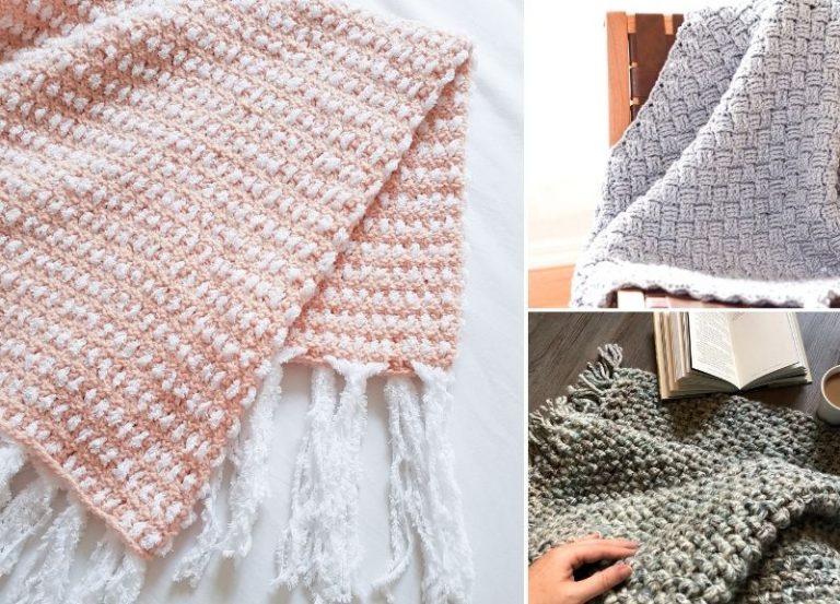 Beautiful Woven Crochet Blankets - Pattern Center