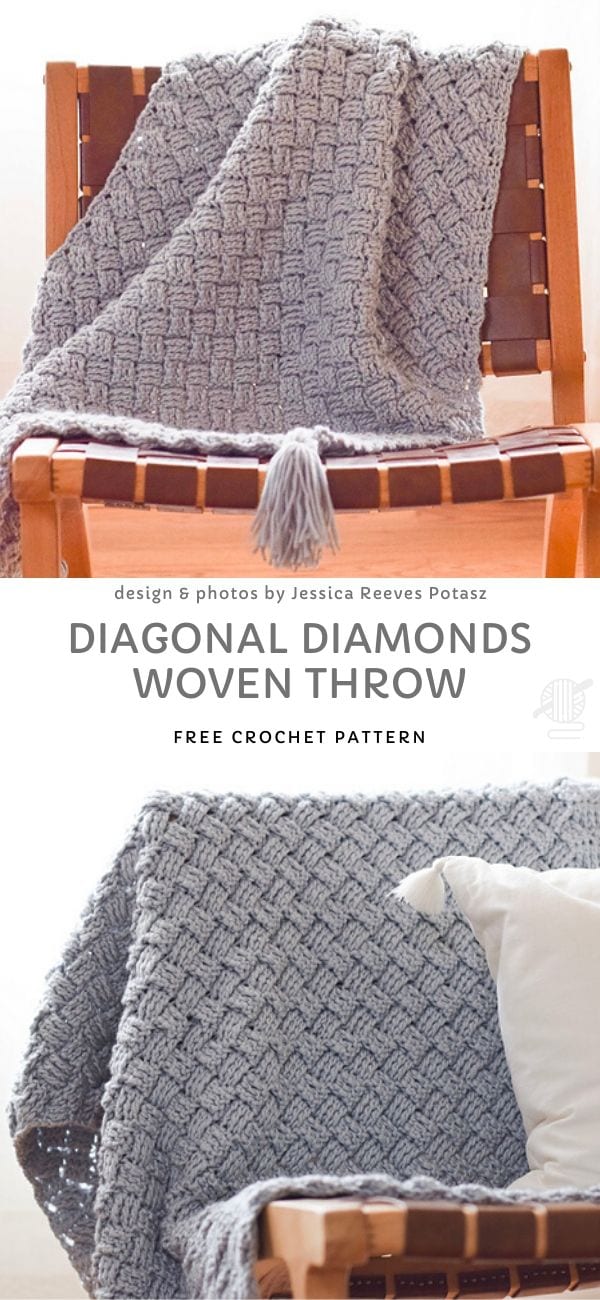 Beautiful Woven Crochet Blankets - Pattern Center