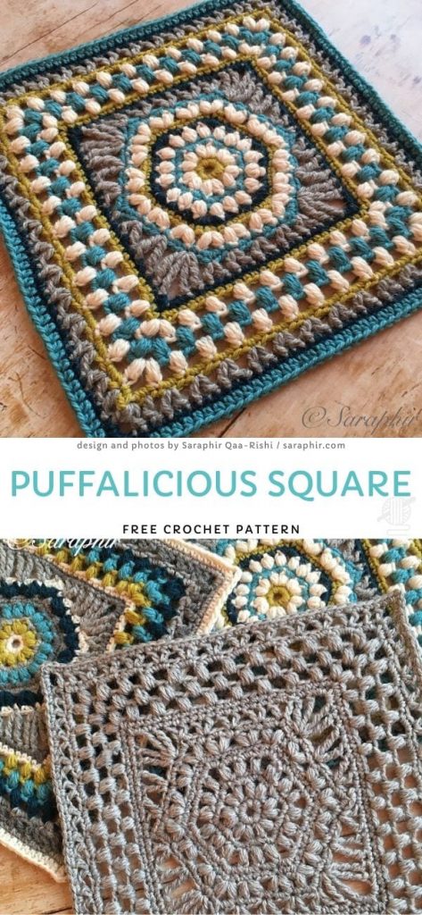 Stunning Colorful Crochet Squares - Pattern Center