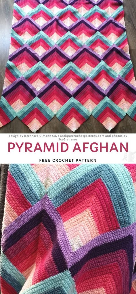 Beautiful Pyramid Crochet Afghan Pattern Free Crochet Pattern