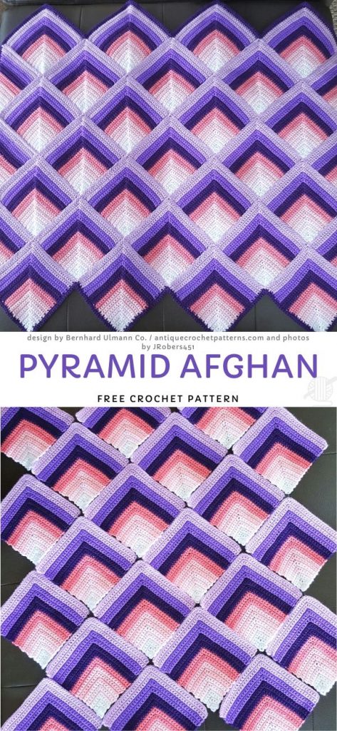 Beautiful Pyramid Crochet Afghan Pattern Free Crochet Pattern