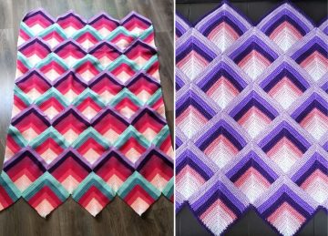 Beautiful Pyramid Crochet Afghan Pattern Free Crochet Pattern