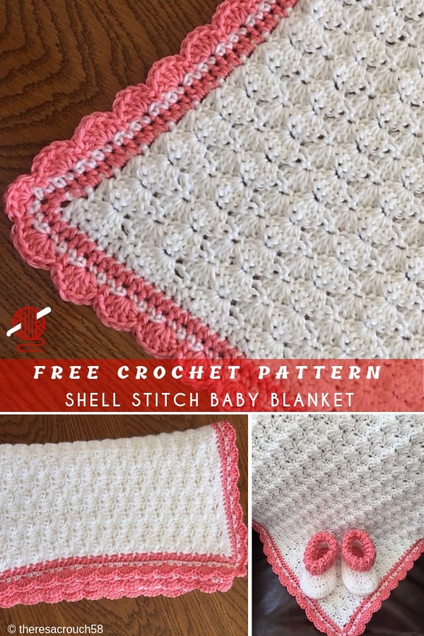 Shell Stitch Crochet Baby Blanket [FREE]