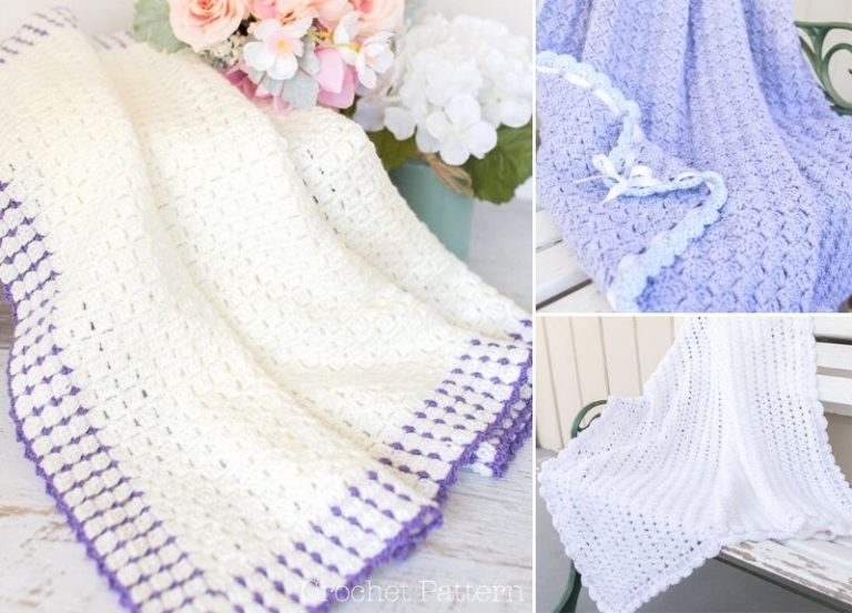 Baby Blankets with Cute Crochet Edgings - Pattern Center