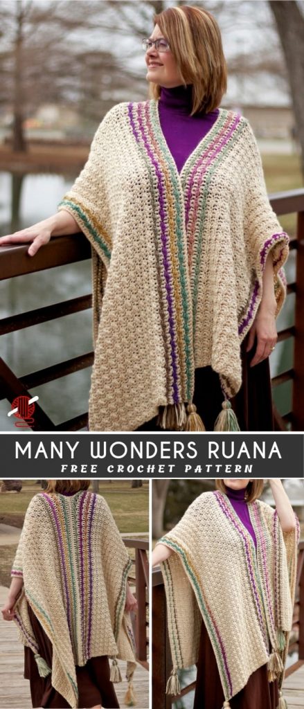 26 Free Crochet Patterns for Ponchos and Ruanas to Make