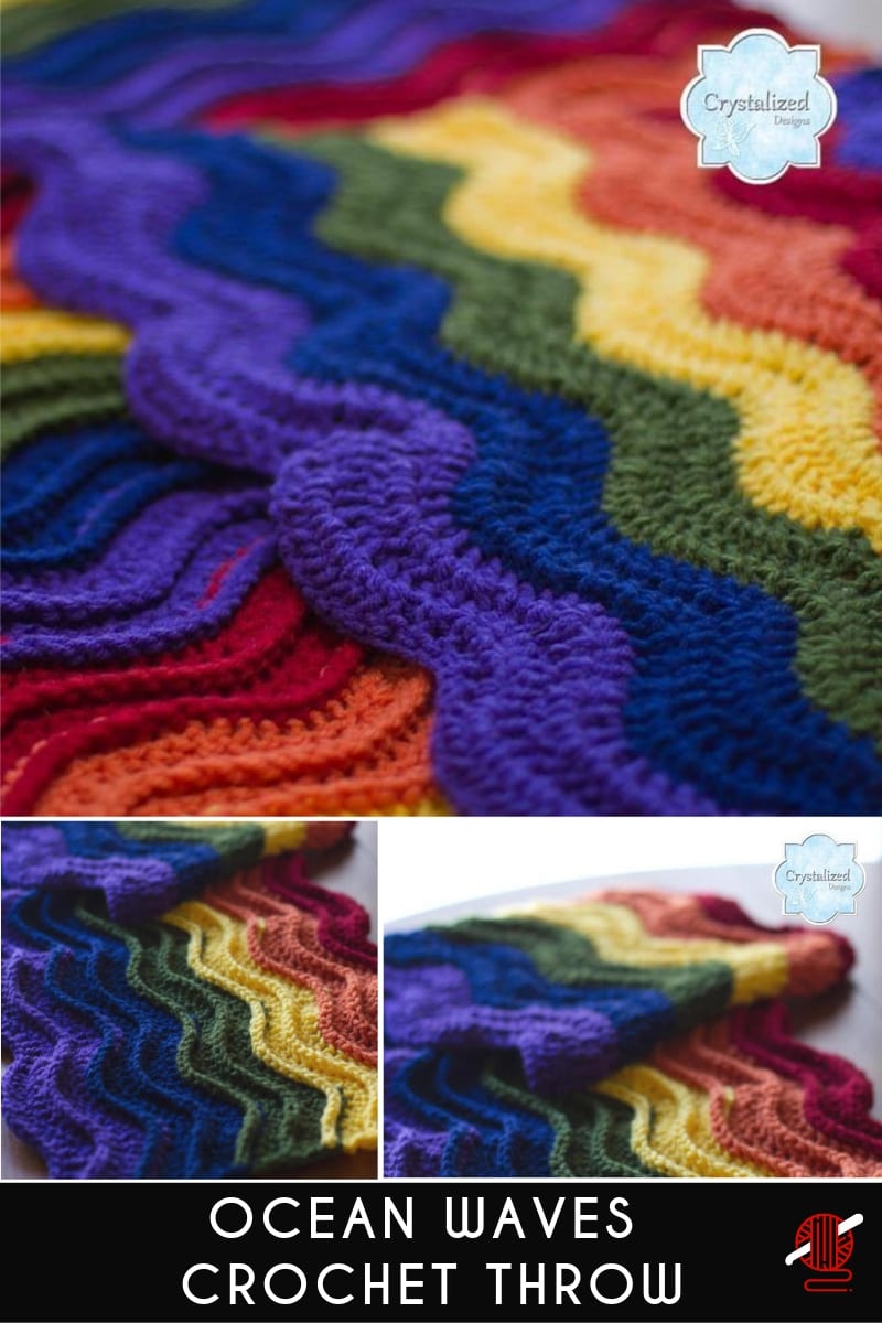Lovely Ocean Waves Crochet Throws - Pattern Center