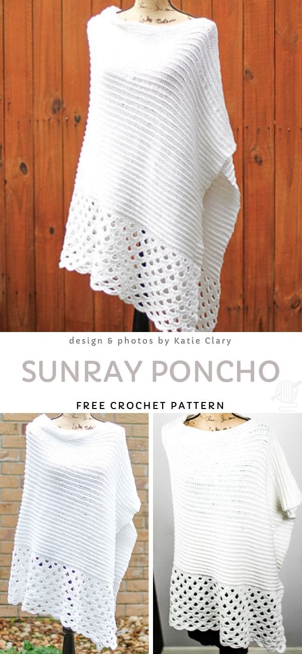 Easy Crochet Poncho for Beginners - Best Ideas - Pattern Center