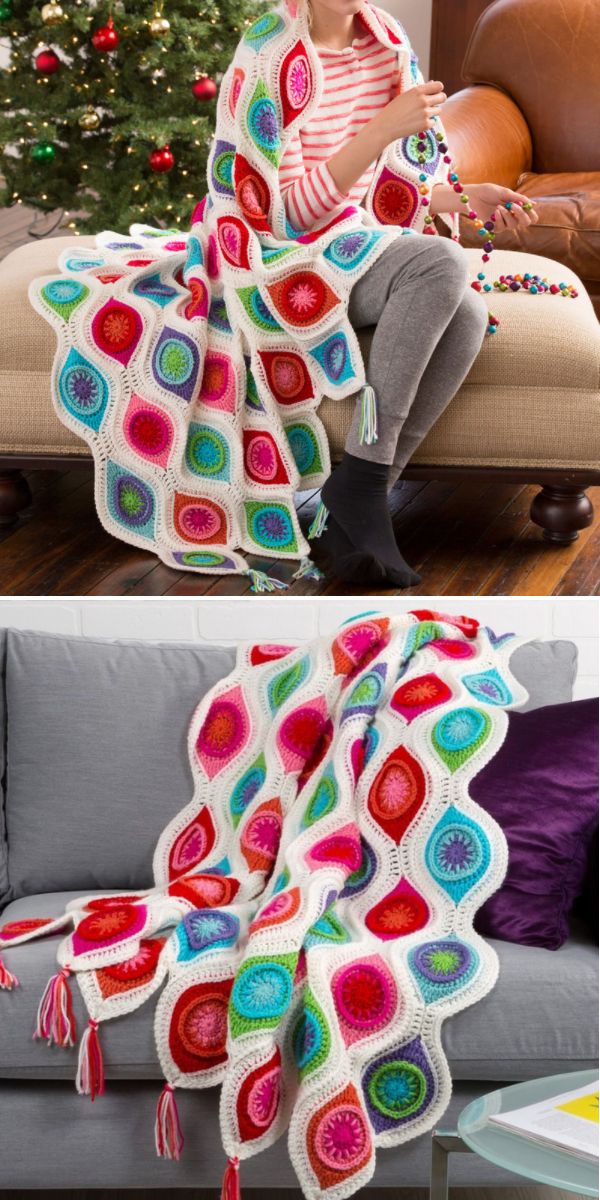 Stunning Retro Crochet Blankets - Pattern Center