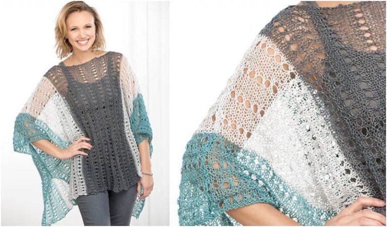 Summer Cover Poncho Free Knitting Pattern