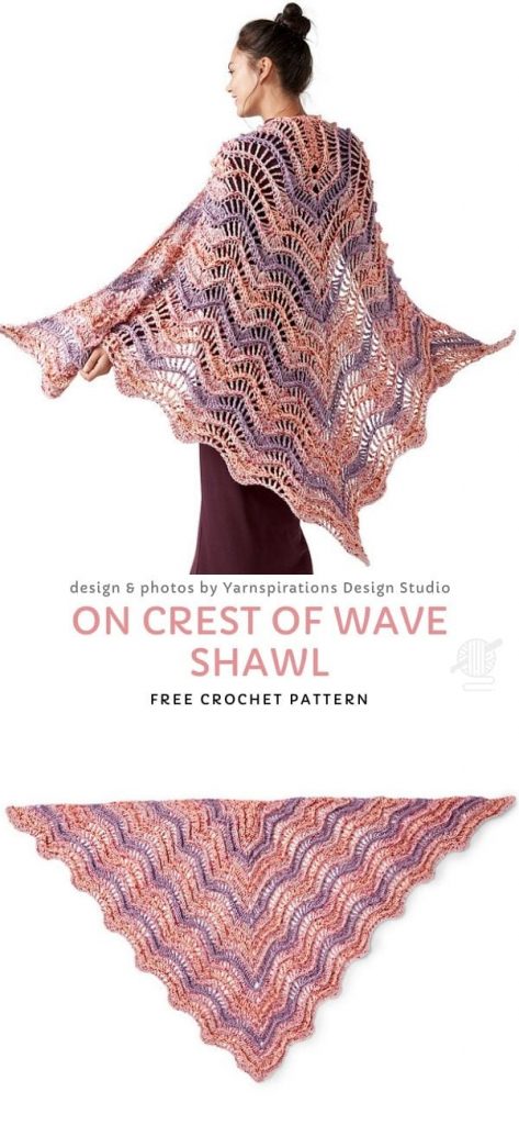 32 Beautiful and Feminine Lacy Crochet Shawls - Pattern Center