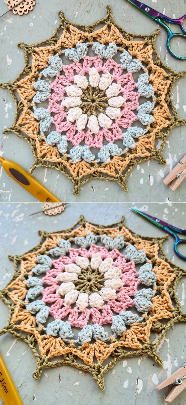 Beautiful Practical Crochet Mandalas - Pattern Center