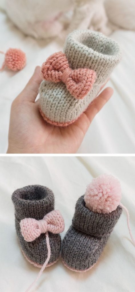10 Adorable Knitted Booties for Babies