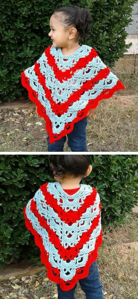Stunning Crocheted Ponchos for Girls