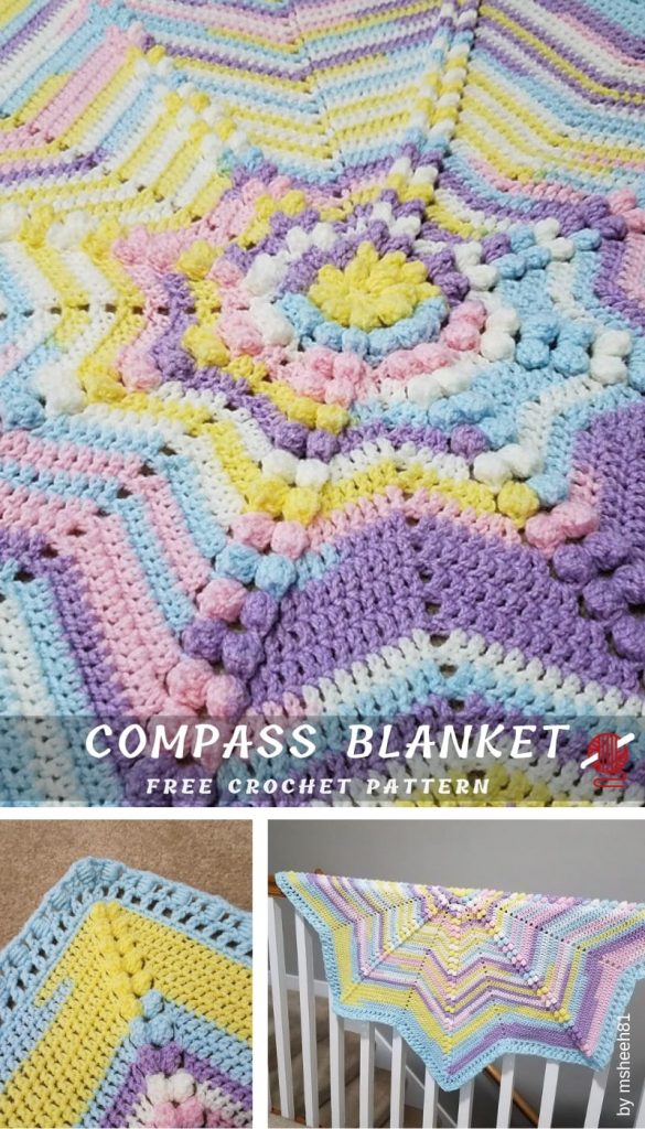 Unique Star Shaped Crochet Blanket - Pattern Center
