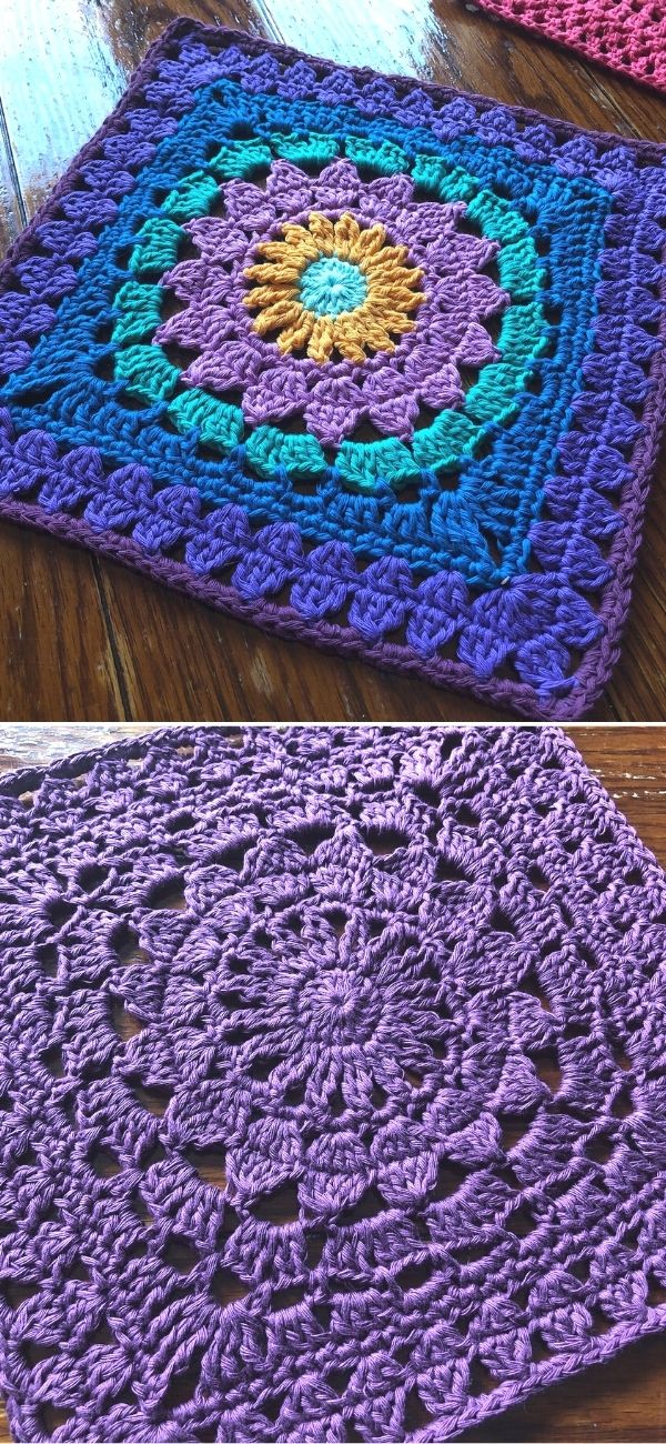 Beautiful Structural Crochet Squares - Pattern Center