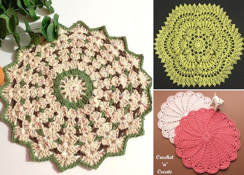 Sweet Easy Crochet Lace Doilies - Pattern Center