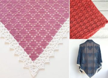 Delicate Beautiful Filet Crochet Shawl - Pattern Center