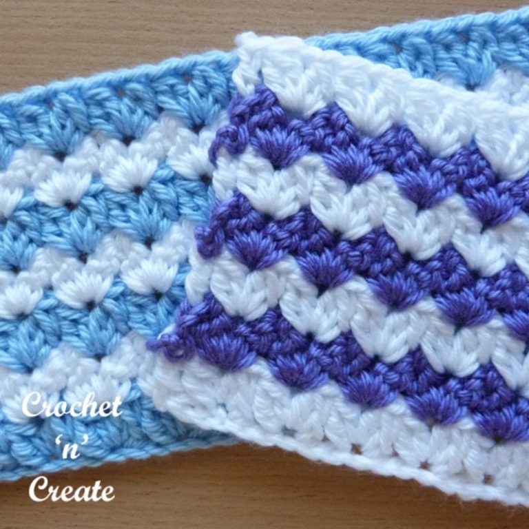 Cluster Crochet V-Stitch Tutorials - Pattern Center