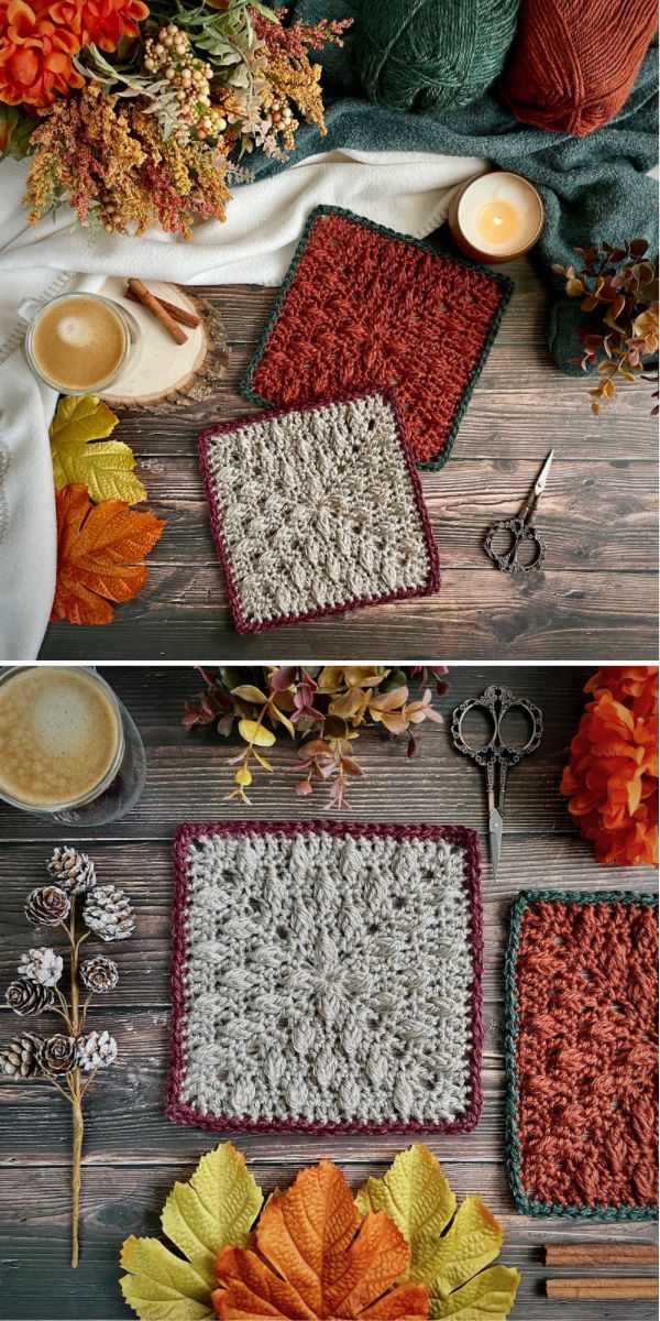 Beautiful Structural Crochet Squares - Pattern Center