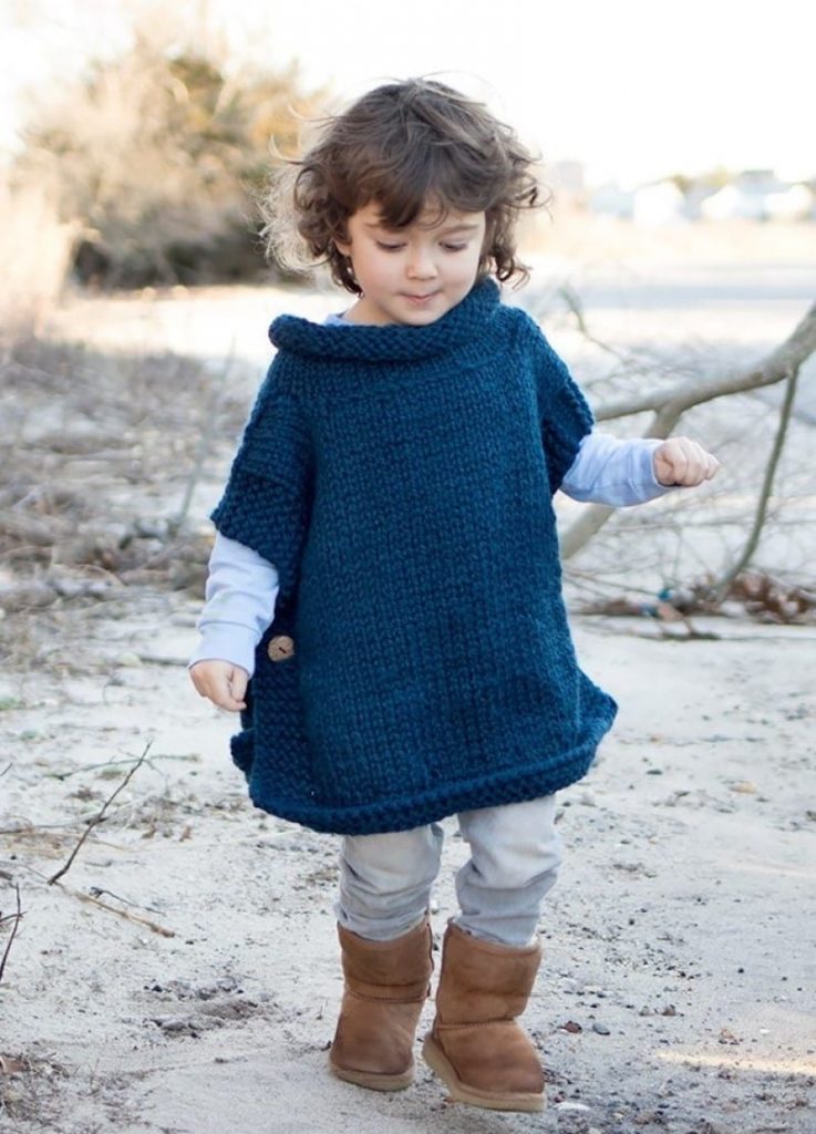Knitted Ponchos for Kids