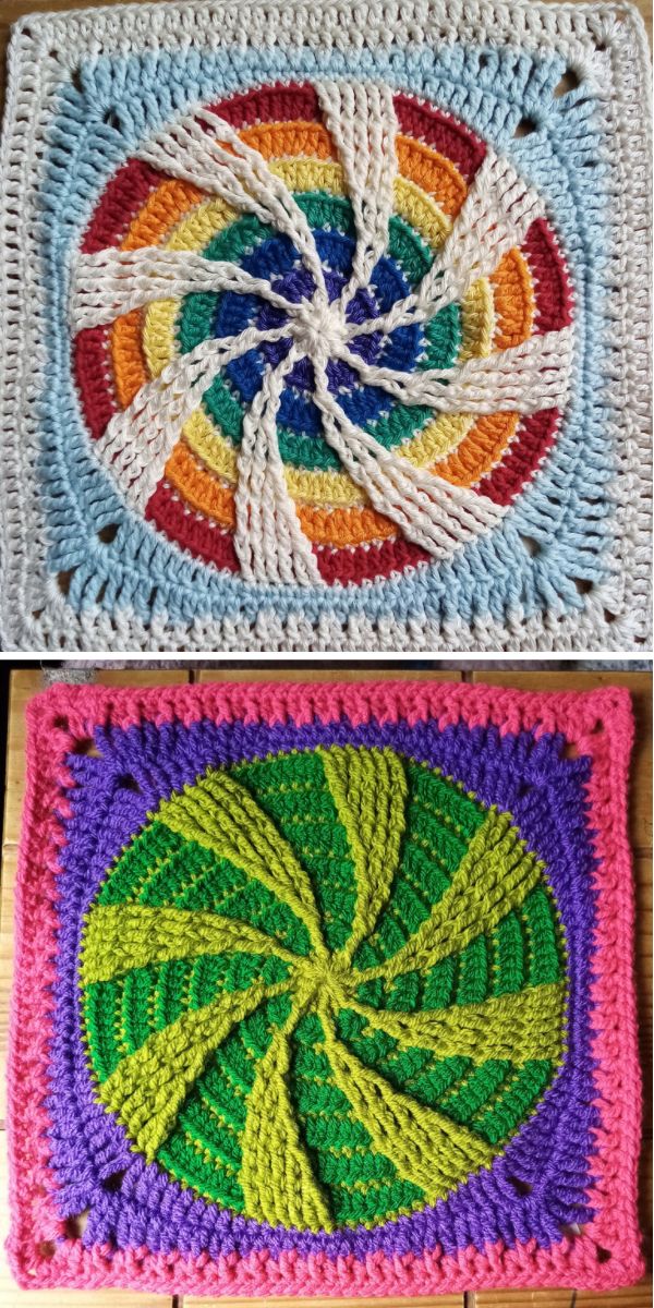 20 Beautiful Colorful 12" Crochet Squares for Stunning Afghans ...