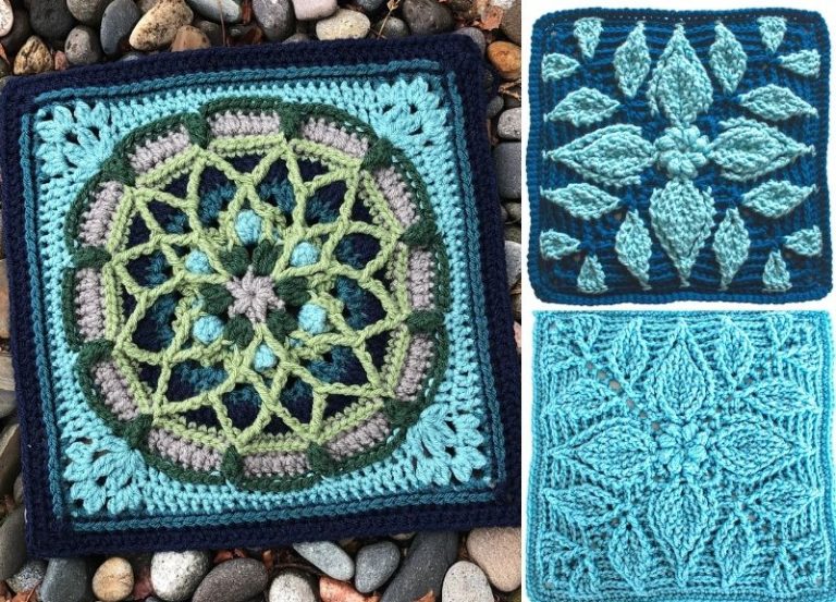 20 Beautiful Colorful 12" Crochet Squares for Stunning Afghans ...