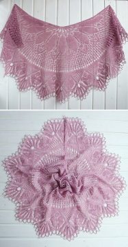 Knitted Shawls with Lacy Edgings - Free Patterns- Pattern Center