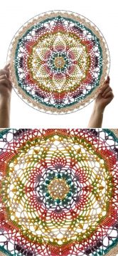 20 Decorative Crochet Hoop Mandalas to Meditate While Creating