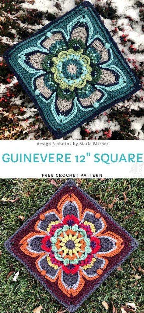 20 Beautiful Colorful 12" Crochet Squares for Stunning Afghans ...