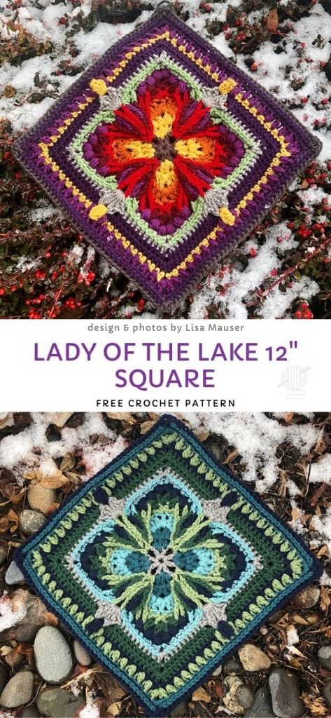 20 Beautiful Colorful 12" Crochet Squares for Stunning Afghans ...