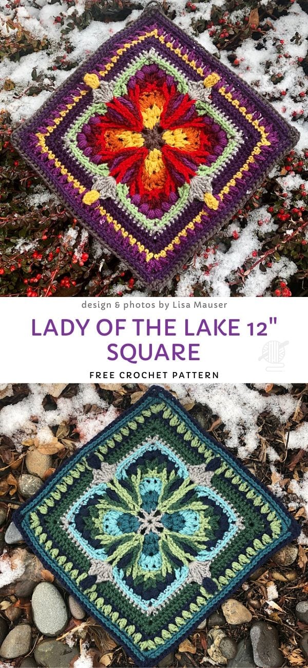 20 Beautiful Colorful 12" Crochet Squares for Stunning Afghans ...