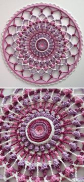 Decorative Crochet Hoop Mandalas - Pattern Center