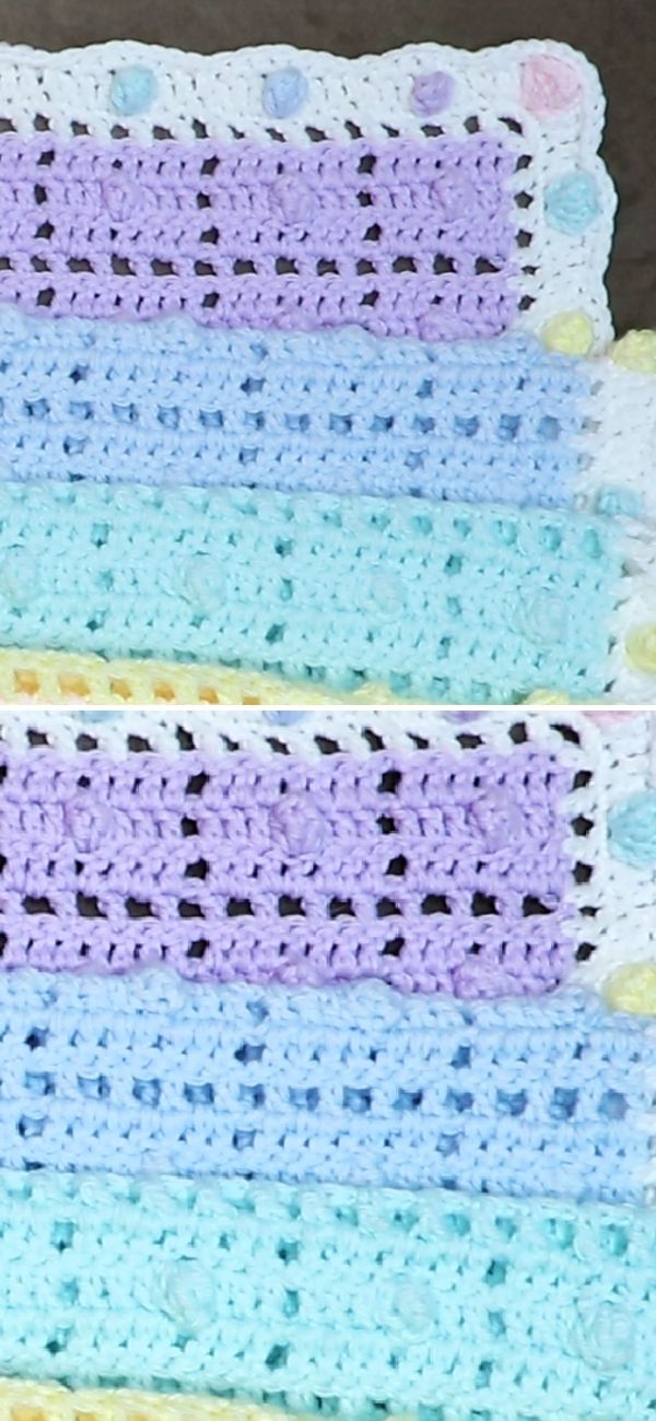 Baby Blankets with Cute Crochet Edgings - Pattern Center