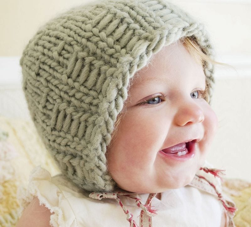 13 Adorable Knitted Baby Bonnets