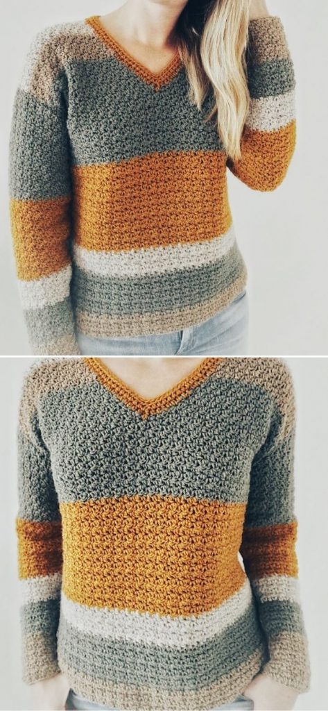 55 Easy and Free Crochet Sweater Patterns for Various Designs - Pattern ...